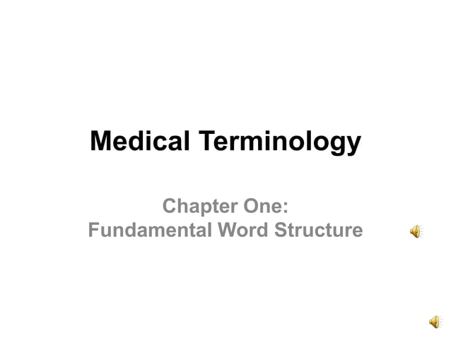 Medical Terminology | PPTX