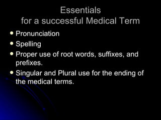 Medical Terminology | PPT