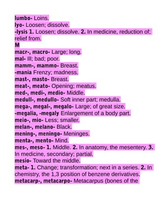 Medical terminology | ODT | Lung and Respiratory Health | Diseases and ...