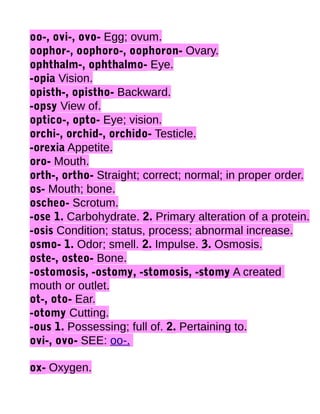 Medical terminology | ODT | Lung and Respiratory Health | Diseases and ...