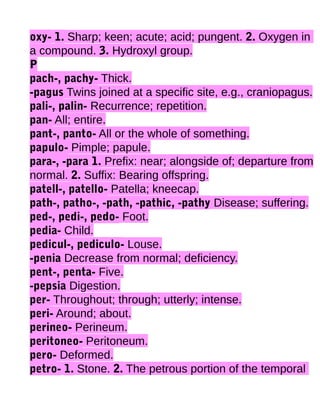 Medical terminology | ODT | Lung and Respiratory Health | Diseases and ...