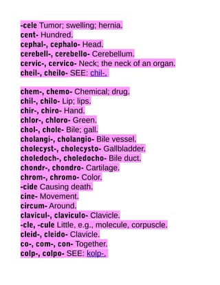 Medical terminology | PDF
