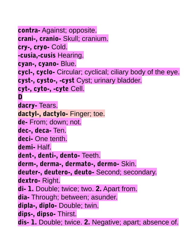 Medical terminology | PDF