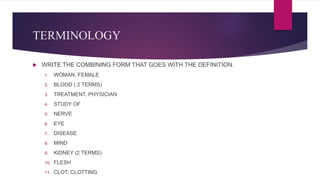 Medical terminology | PPTX