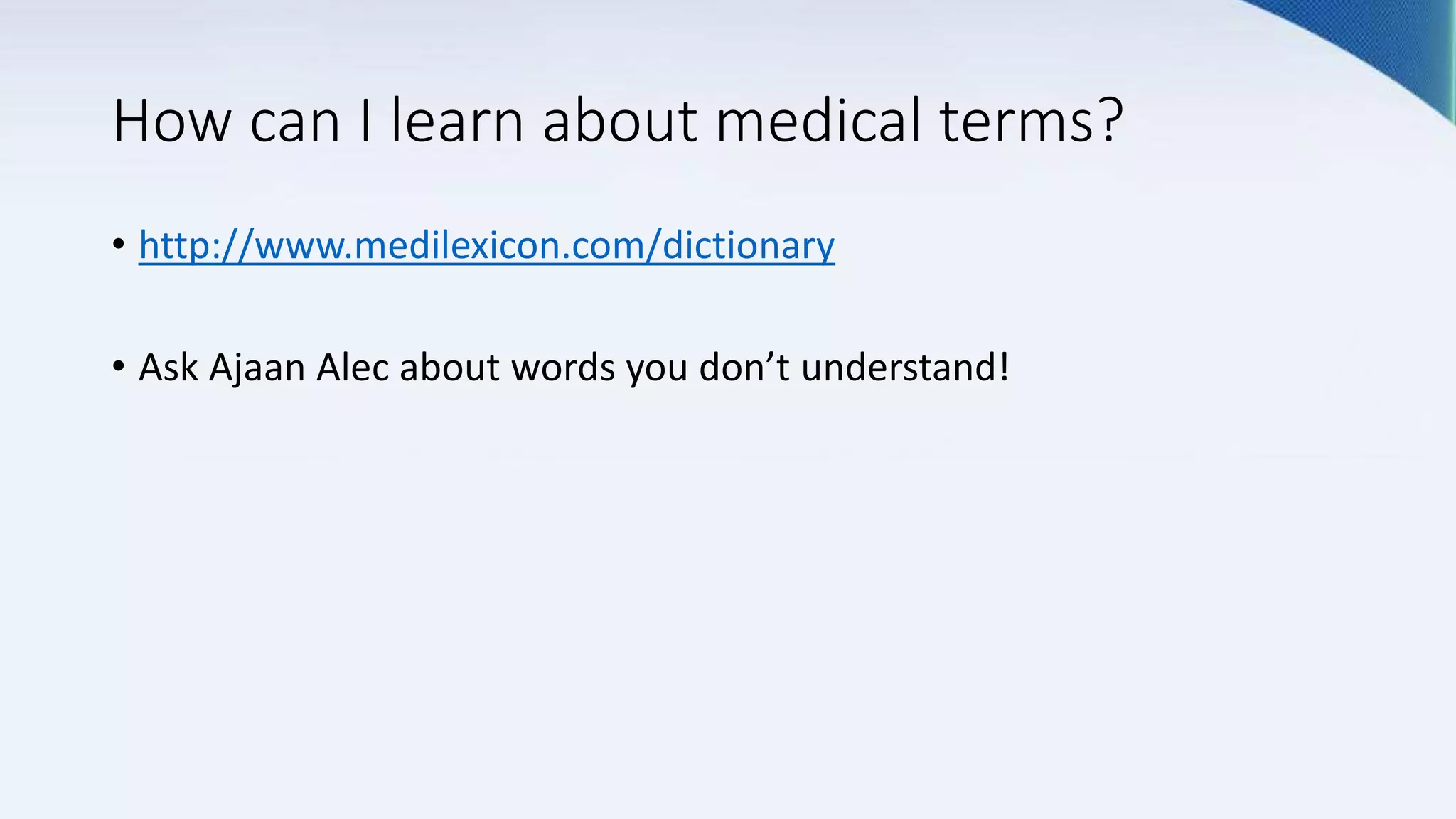 Medical terminology | PPTX