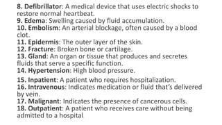 MEDICAL TERMINOLOGY.pptx For beginners in the field | PPTX