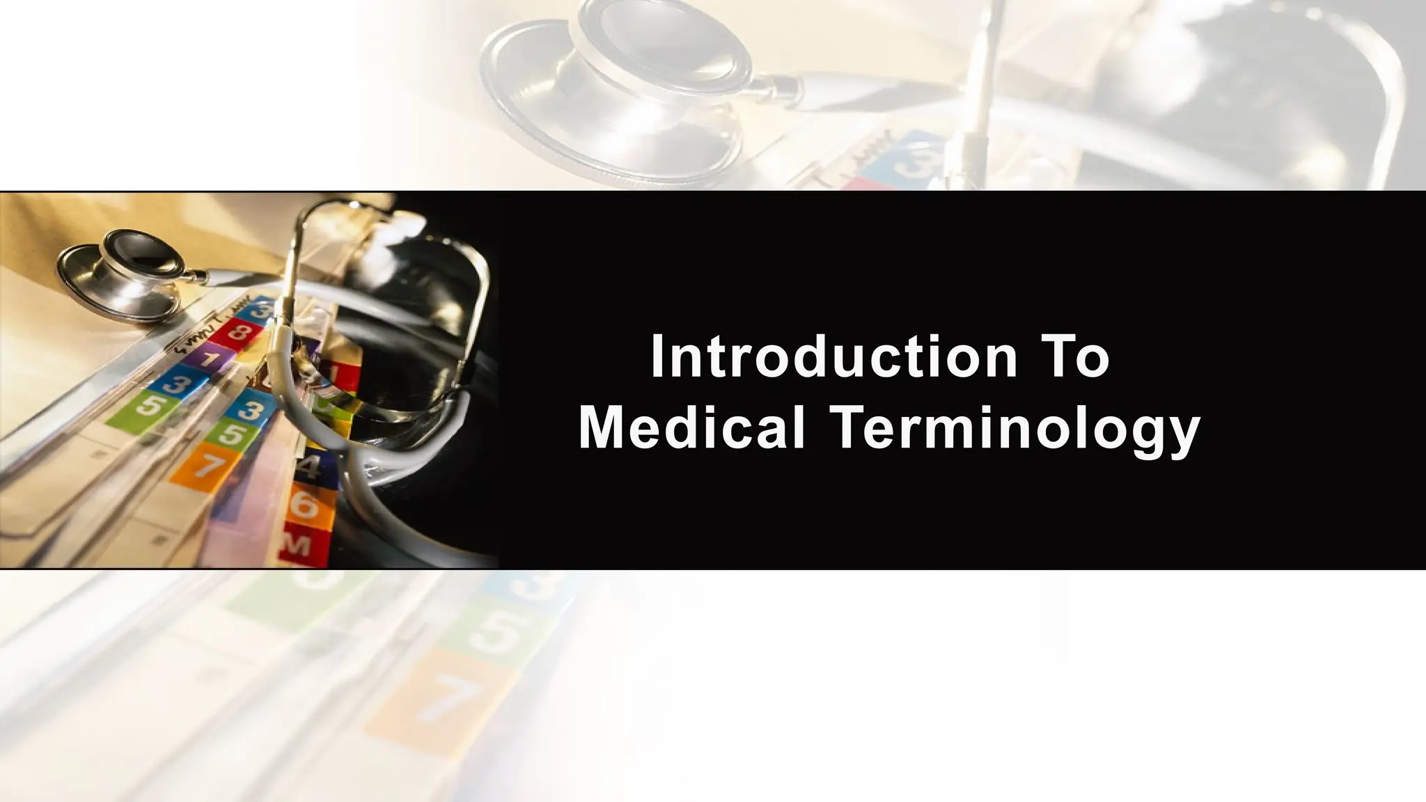 medical terminology in the medical field | PPTX