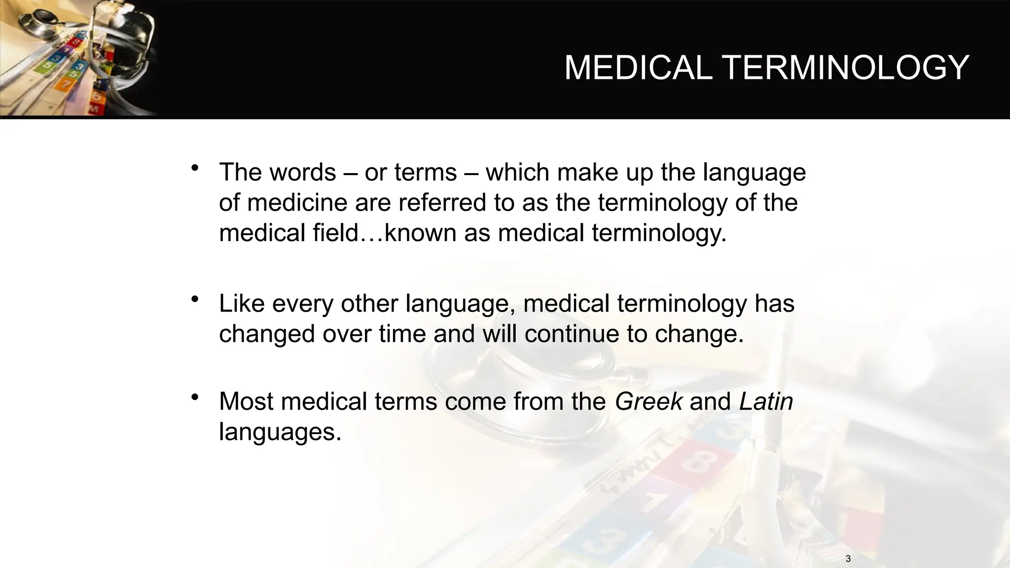 medical terminology in the medical field | PPTX | Medical Health