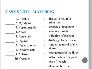 MEDICAL TERMINOLOGY power point presentation | PPTX