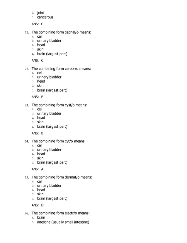 Medical terminology a short course 9th edition by davi ellen chabner (1 ...