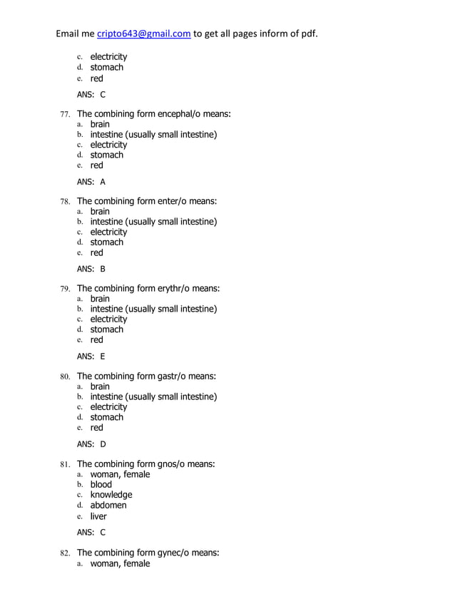 Medical terminology a short course 9th edition by davi ellen chabner (1 ...