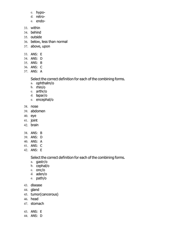 Medical terminology a short course 9th edition by davi ellen chabner (1 ...