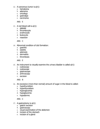Medical terminology a short course 9th edition by davi ellen chabner (1 ...
