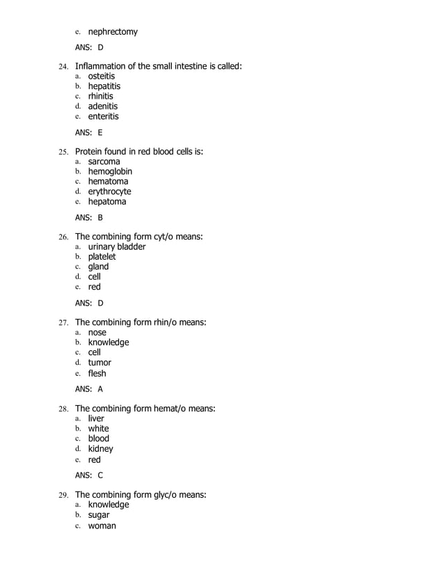 Medical terminology a short course 9th edition by davi ellen chabner (1 ...