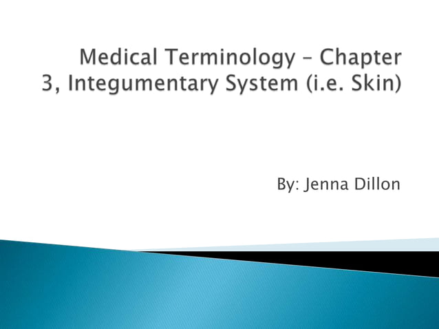 Medical terminology – Chapter 3B Skin | PPTX | Skin and Dermatology ...