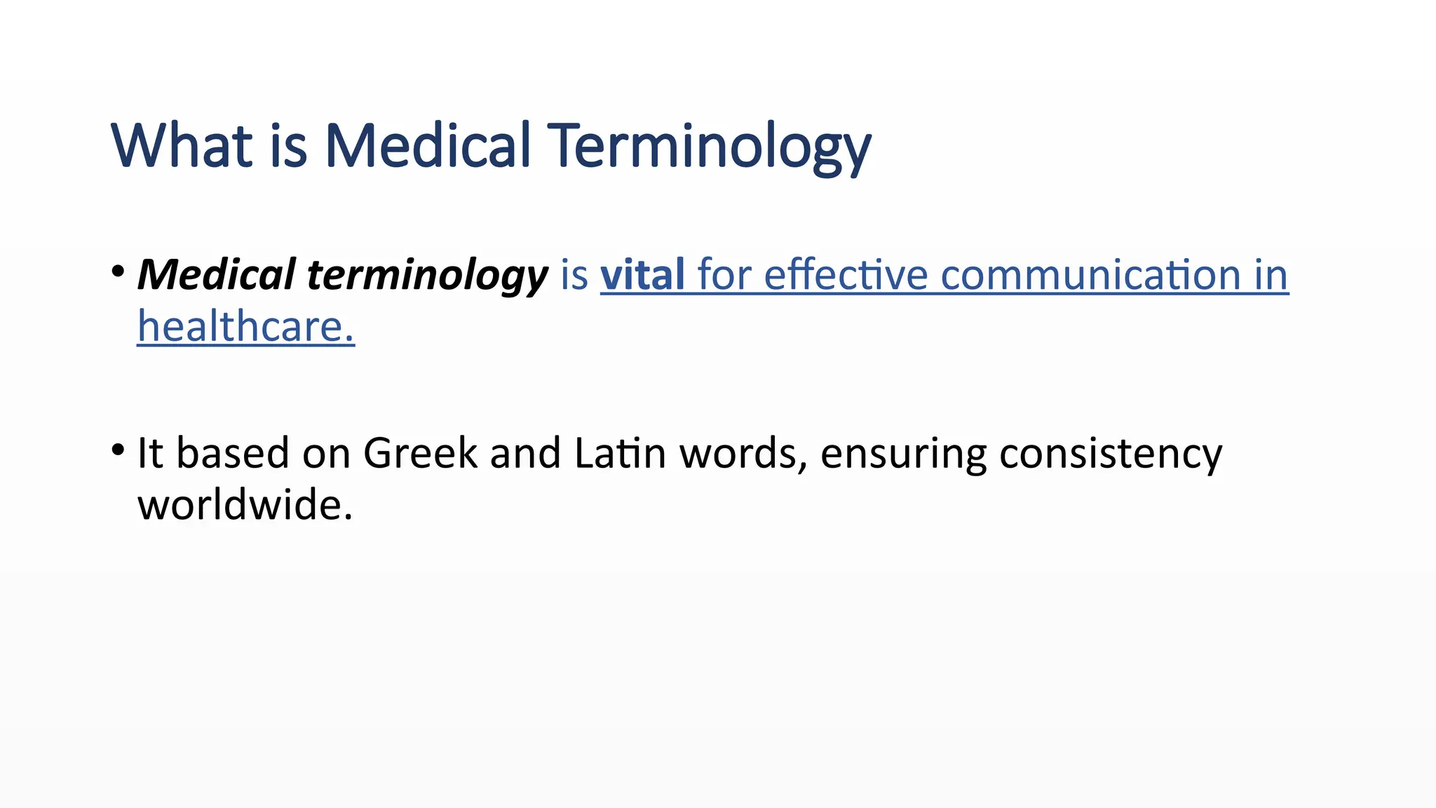 Introduction to Medical Terminology and how to understand it | PPTX ...