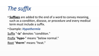 Introduction to Medical Terminology and how to understand it | PPT