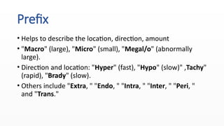 Introduction to Medical Terminology and how to understand it | PPTX ...