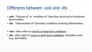 Medical Terminology: Suffixes General Concept and Review of the Most ...
