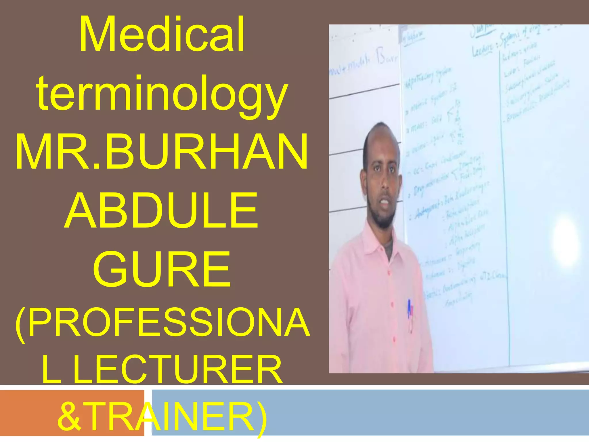 introduction to medical terminology | PPSX