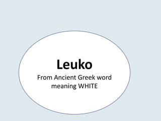 Medical terms: colors | PPTX