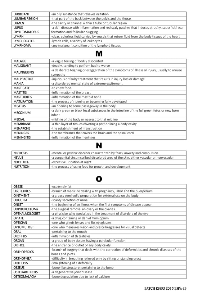 Medical terms commonly used in clinical pharmacy practice Medical terms commonly used in clinical pharmacy practice