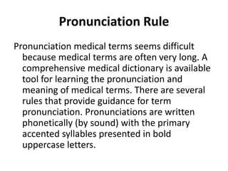 Medical terms update | PPTX
