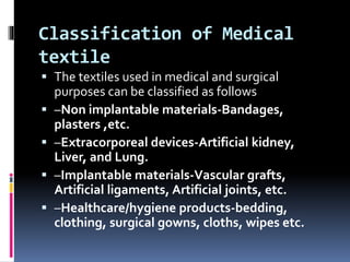 New Medical Textile. | PPT