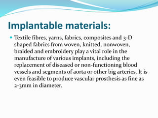 Medical textile | PPTX
