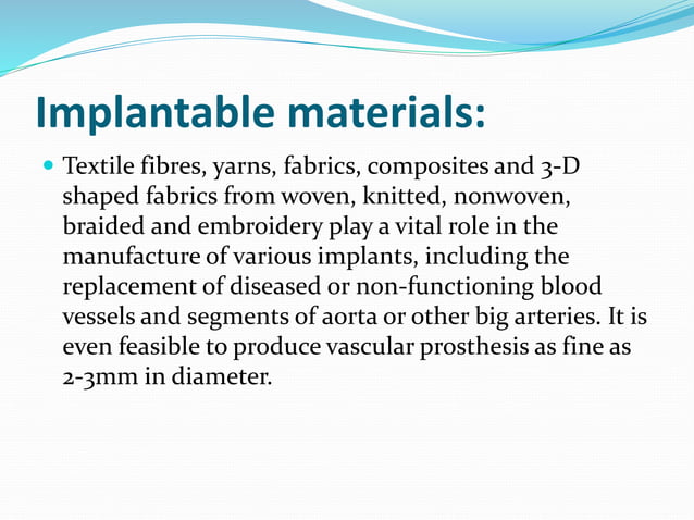 Medical textile | PPT