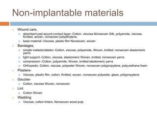 Medical textile Presentation | PPTX