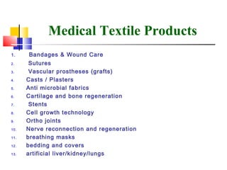 Medical textiles | PPT