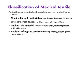 Medical textiles | PDF