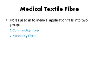 Medical textiles | PDF