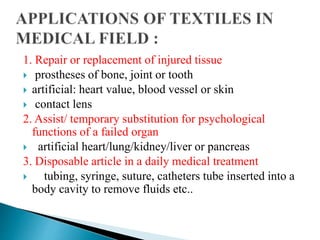 Medical textiles | PPT