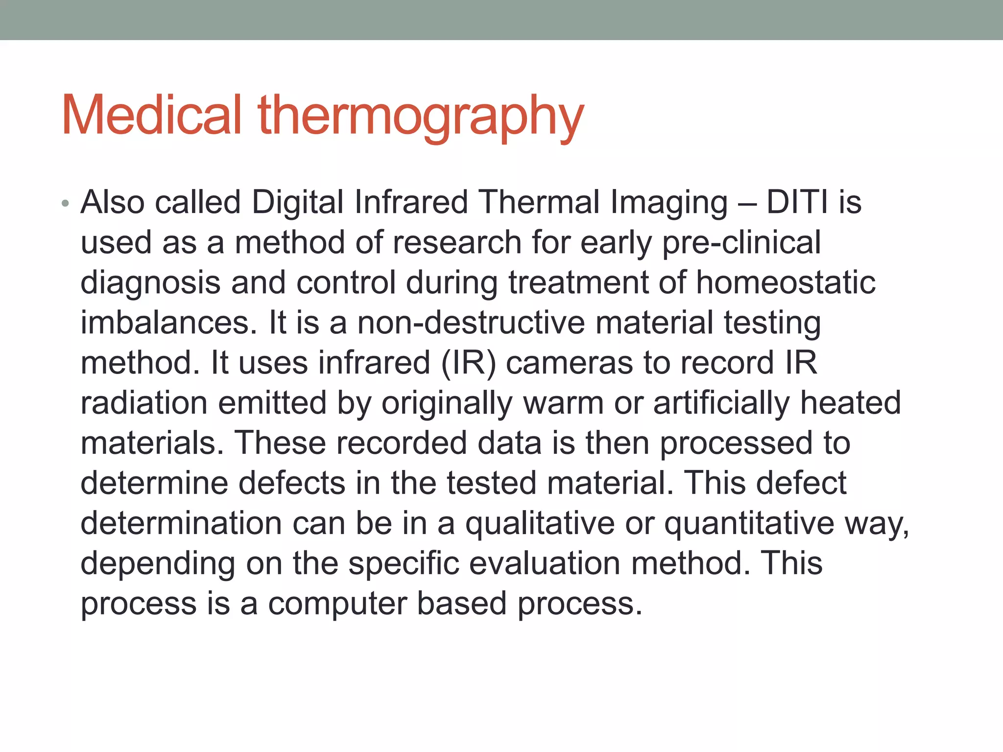 Medical thermography | PPTX