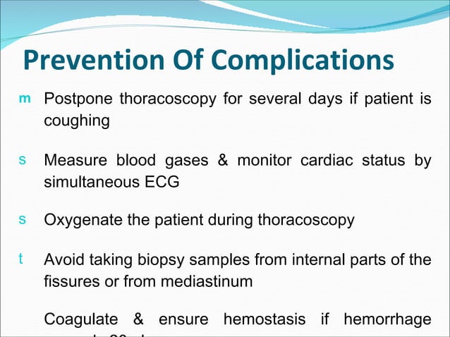 Medical Thoracoscopy | PPT | Lung and Respiratory Health | Diseases and ...