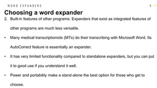 Medical Transcription 09 Lecture Slides.pdf | Computing | Technology & Computing