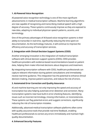 Medical Transcription Software Market: How it Enhances Healthcare ...