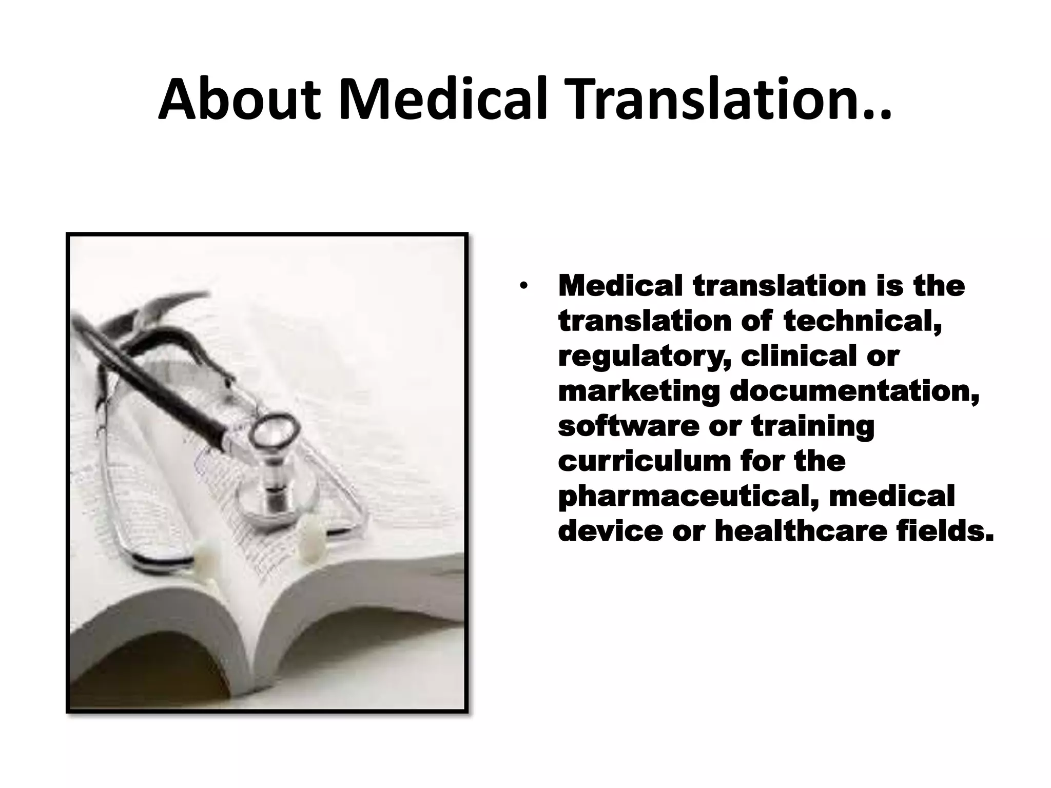 Medical translation | PPTX