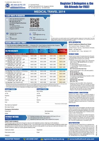 Medical Travel Conference Agenda in Singapore | PDF | Healthcare ...