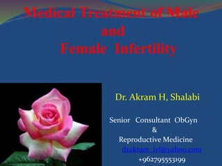 Medical treatment of male and female infertility | PPTX