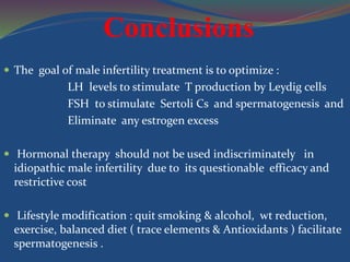 Medical treatment of male and female infertility | PPTX