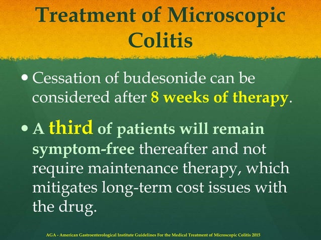 Medical Treatment of Microscopic Colitis | PPT