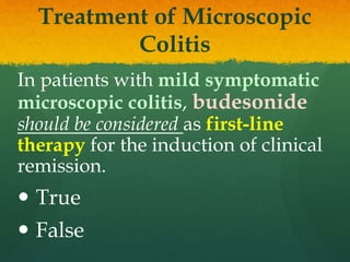 Medical Treatment of Microscopic Colitis | PPT