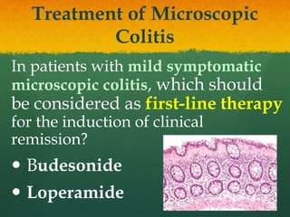 Medical Treatment of Microscopic Colitis | PPT