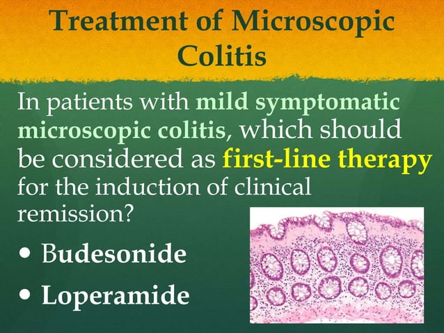 Medical Treatment of Microscopic Colitis | PPT