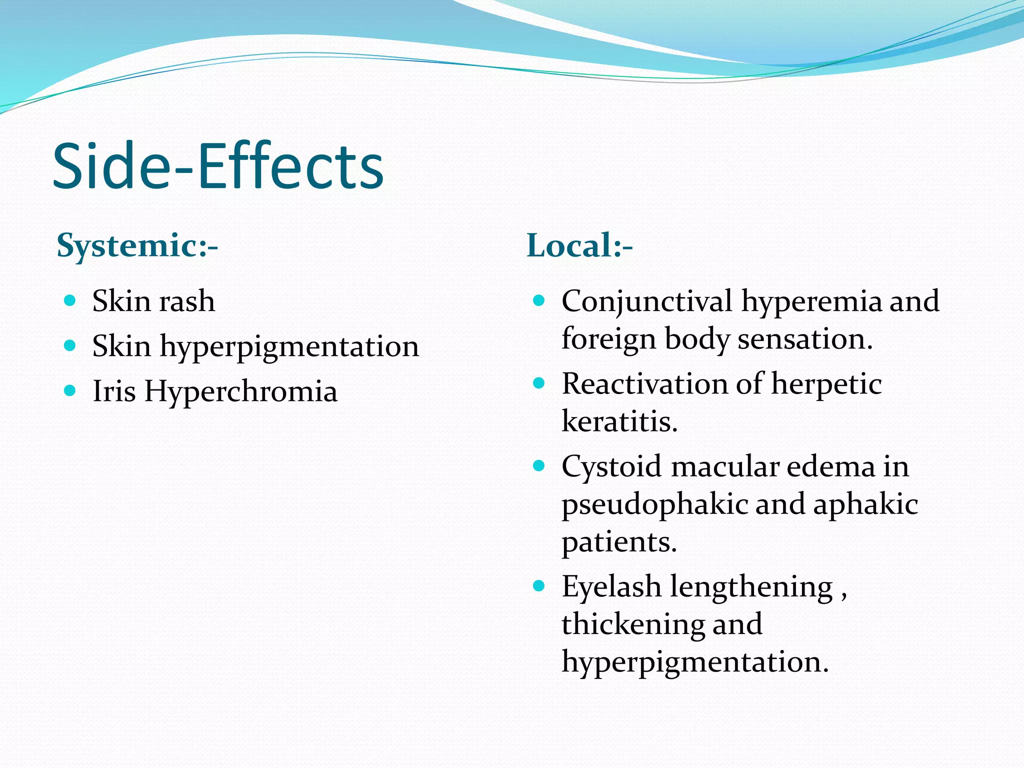 Medical treatment of primary open angle glaucoma | PPTX | Eye and ...