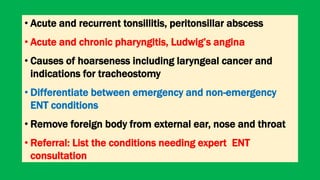 Medical undergraduate knowledge in ENT .pptx