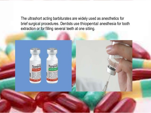 Medical uses of barbiturates